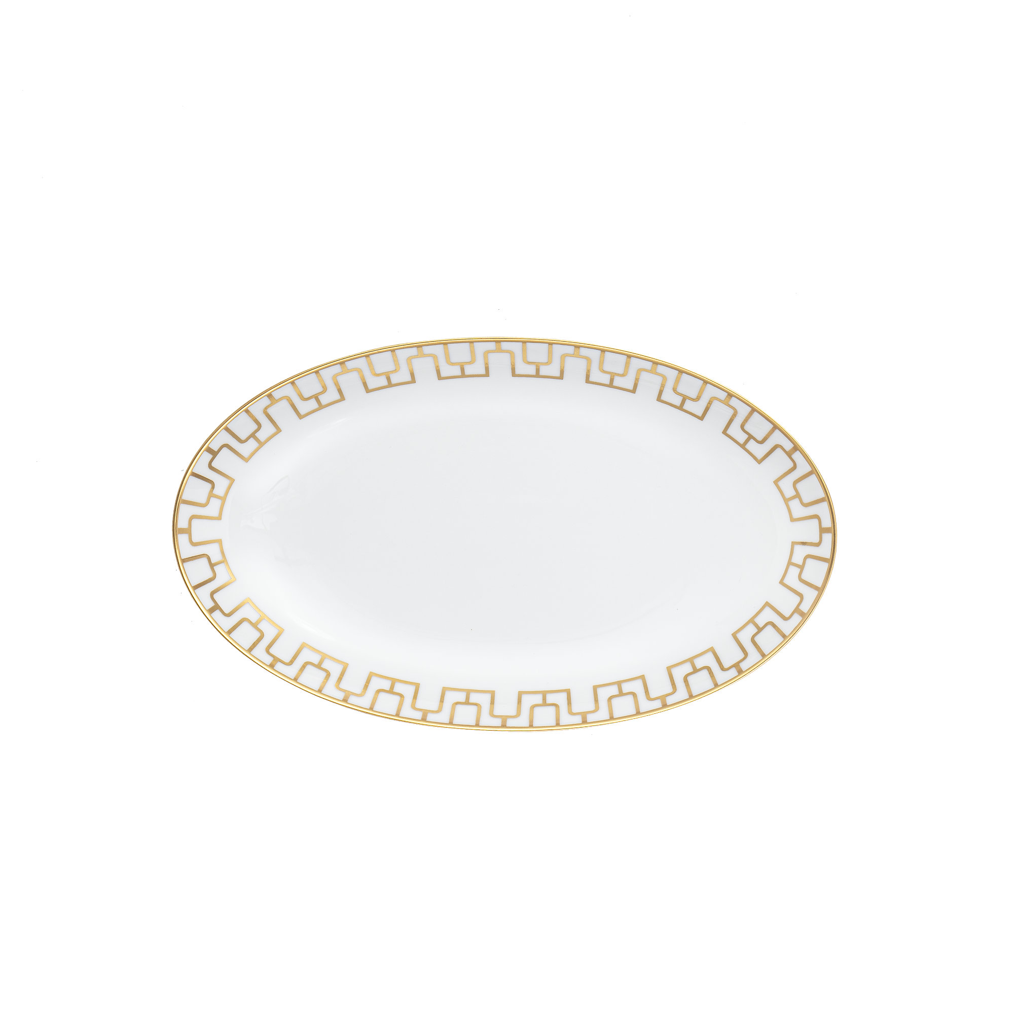 Regina Gold Oval Plate 24 cm - Zepter Shop