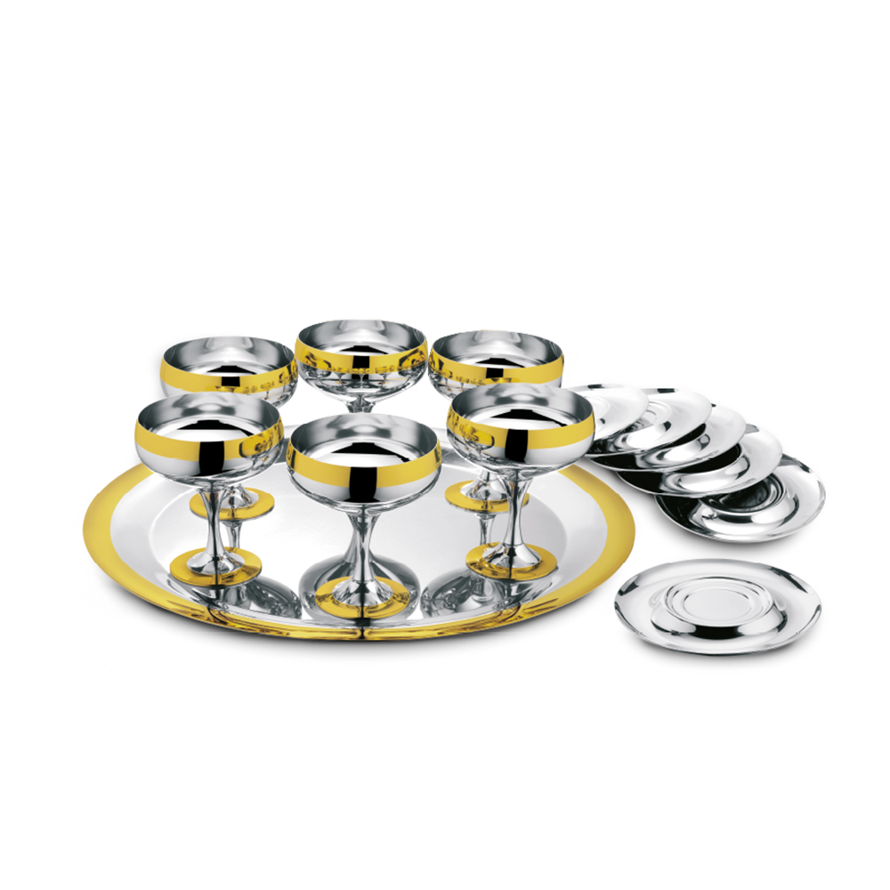 BARON - DECOR GOLD PLATED CHAMPAGNE SET - Zepter Shop