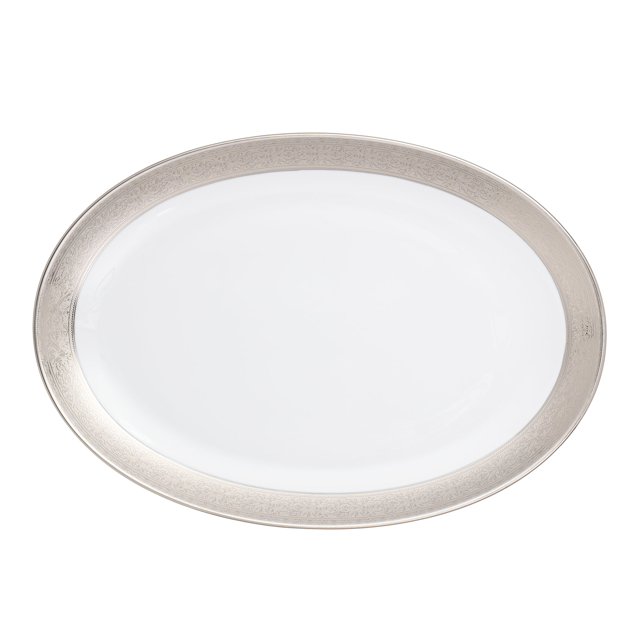 Majestic Platinum Oval Plate 35 cm - Zepter Shop