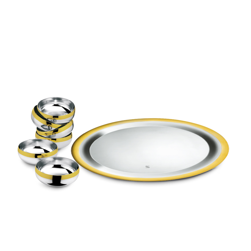 BARON - DECOR GOLD PLATED DESSERT SET - Zepter Shop